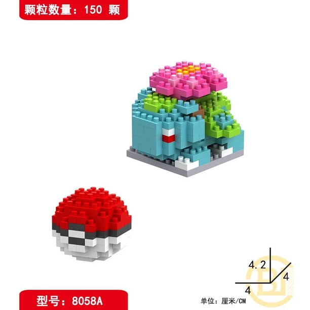 Pokemon Blocks Small Cartoon Mini Building Block Pikachu Charizard ...