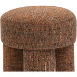Meridian Furniture Larson Cognac Fabric Ottoman/Stool - Walmart.com