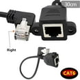 RJ45 Ethernet Extension Cable with Space Saving 90Degree Designing Cord ...