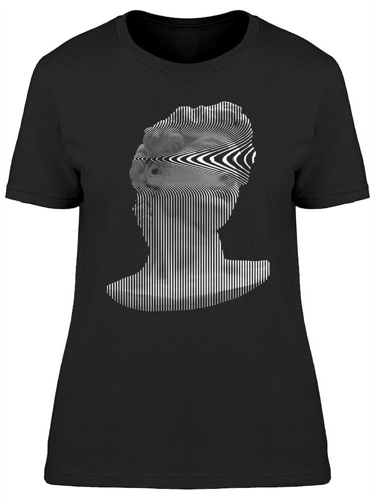 Smeared Vertical Line Male T-Shirt Women -Image by Shutterstock, Female ...