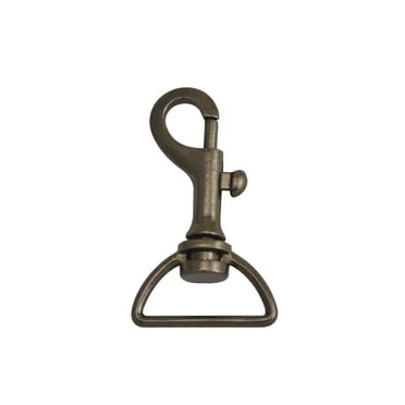 50-Piece Set of Swivel Snap Hooks D Rings Metal Lobster Claw Clasps for ...