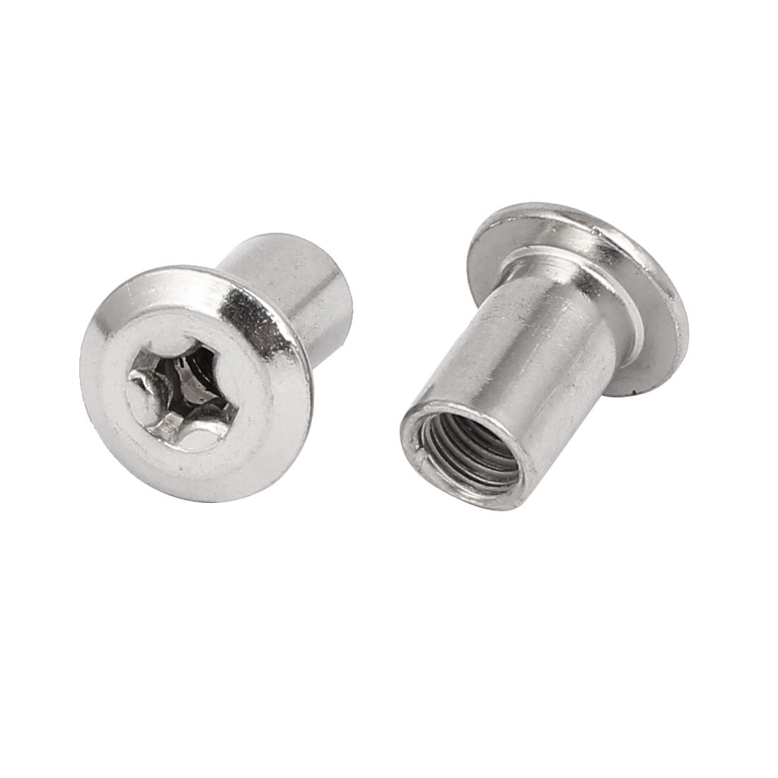 M6x12mm Metal Phillips Head Barrel Nuts Furniture Hardware Fittings ...