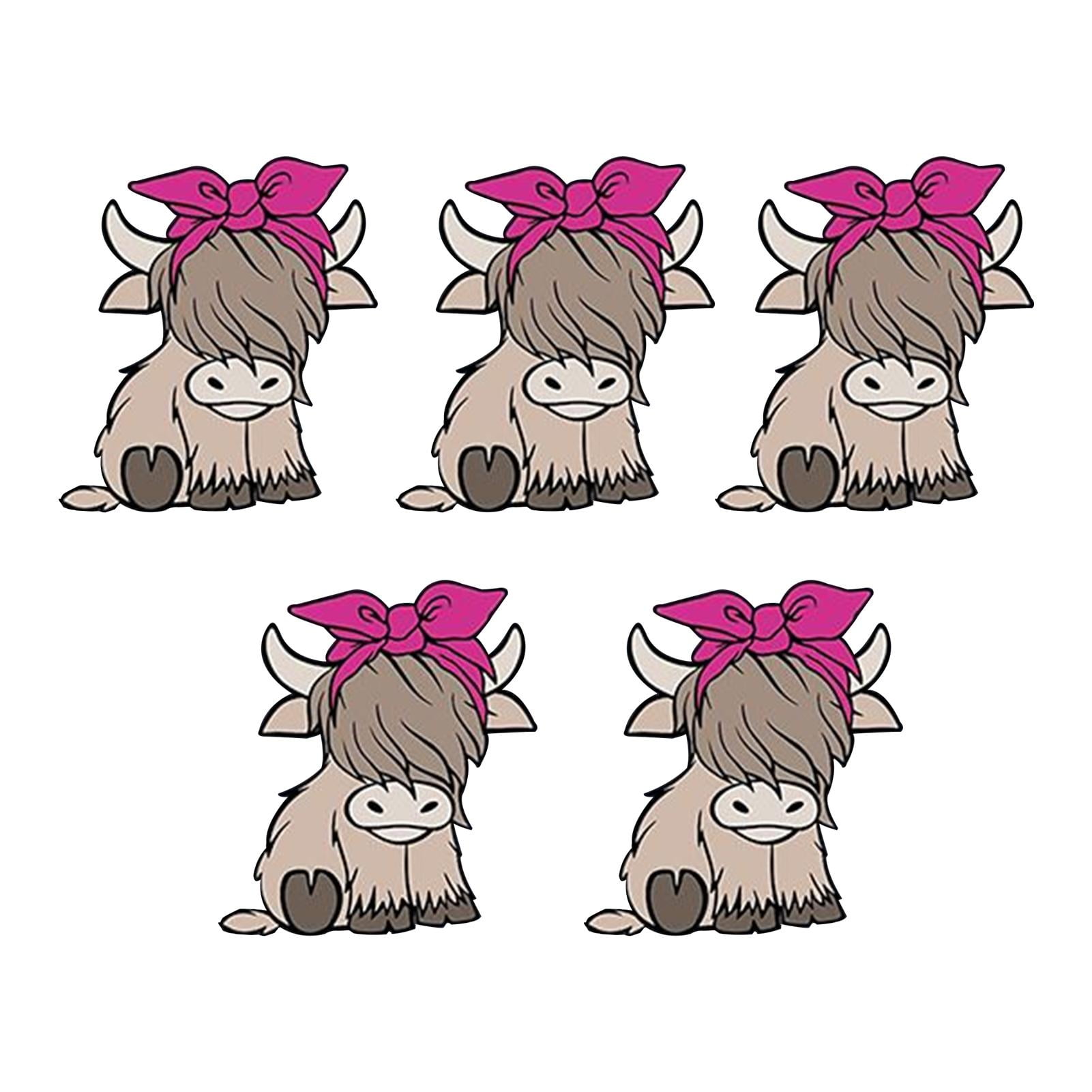 Cow Sticker | Car Cow Print Stickers | Funny Yak Decals Window Stickers ...