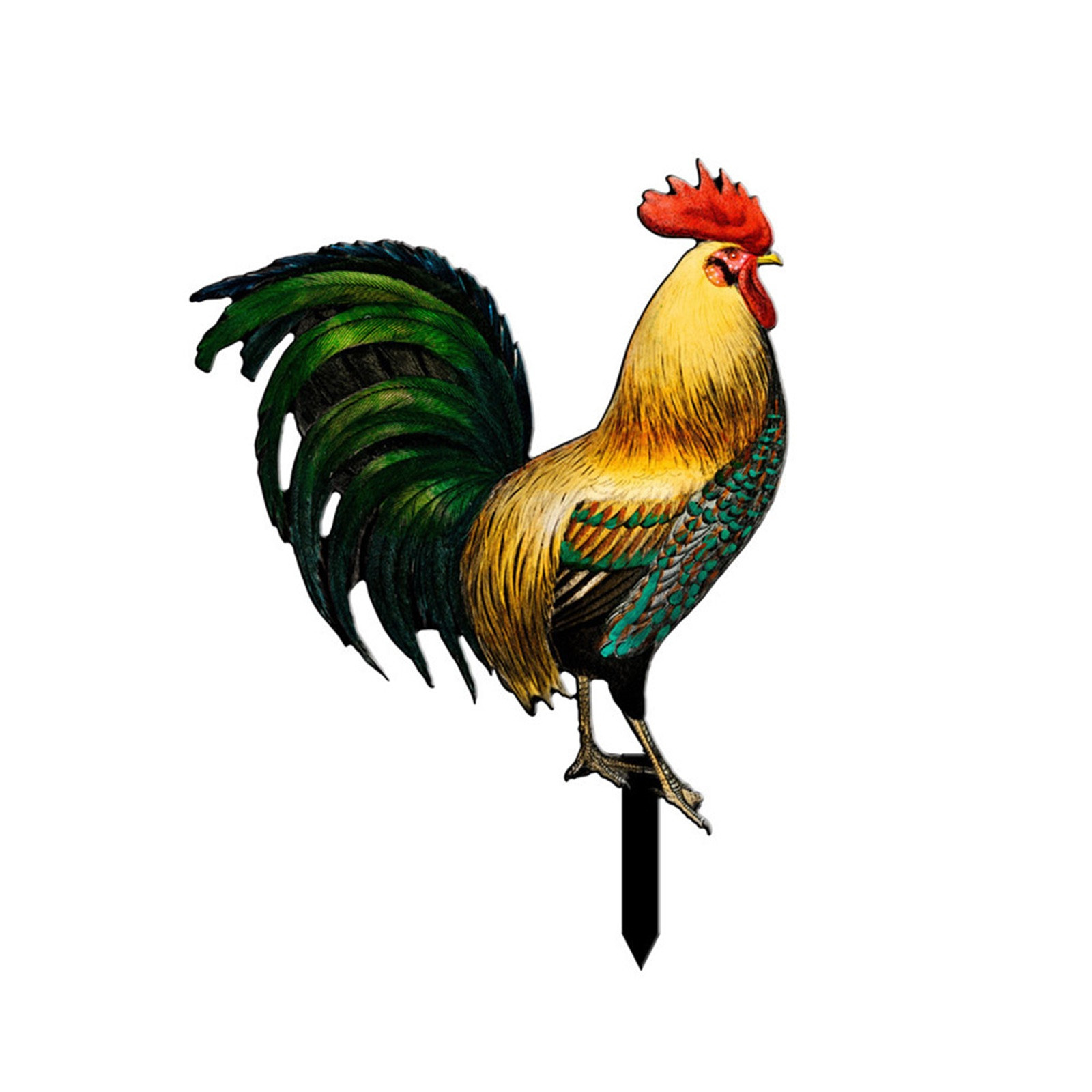 amousa Realistic Chicken Statues,Acrylic Rooster Animals Stakes,Animals ...