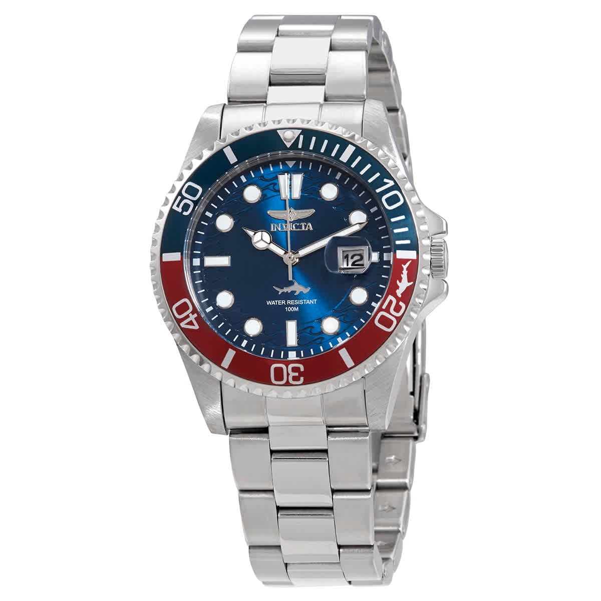 Invicta Pro Diver Quartz Blue Dial Pepsi Bezel Men's Watch 30951 ...