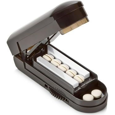 HealthSmart Pill Cutter Tablet Splitter for Small or Large Pills, Red ...