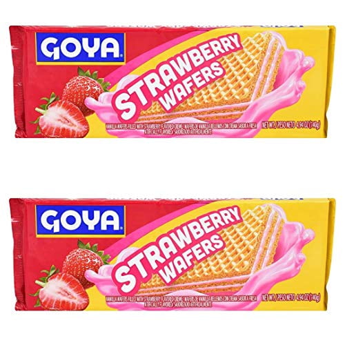 Goya Strawberry Wafers - 4.94 Oz Each PACK of 2 - Walmart.com