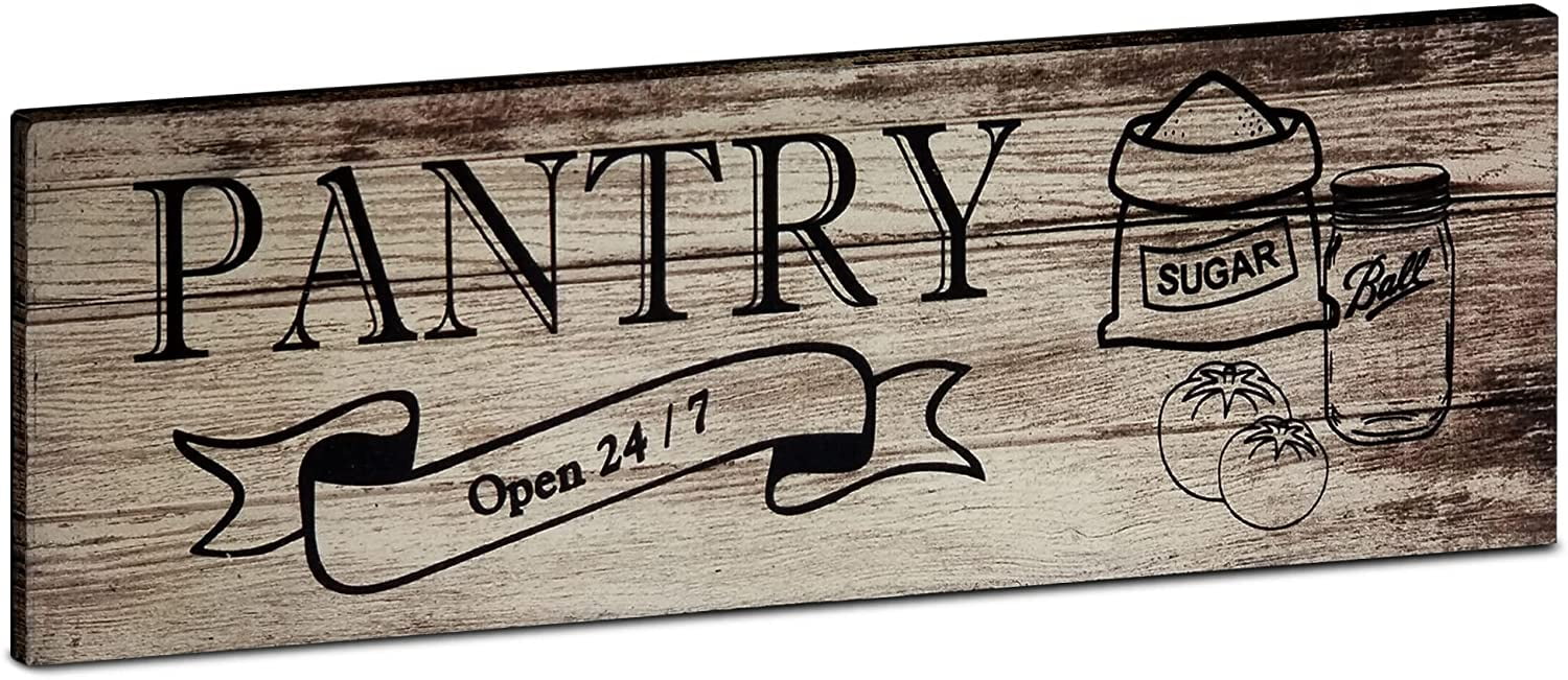 Farmhouse Pantry Sign Pantry Signs For Kitchen Wall Decor - Walmart.com