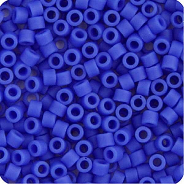 Click here for Miyuki Delica 11/0 Rd Blue Cyan Opaque Matte 11/0 prices