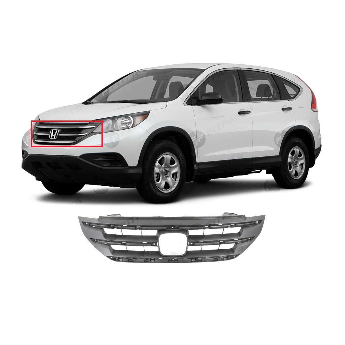 Grille Black for Honda CR-V CRV 2012-2014 USA Canada Mex Built ...