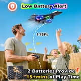 JoyStone Foam RC Airplane Jet Fighter Stunt Drone with LED Lights 360 ...