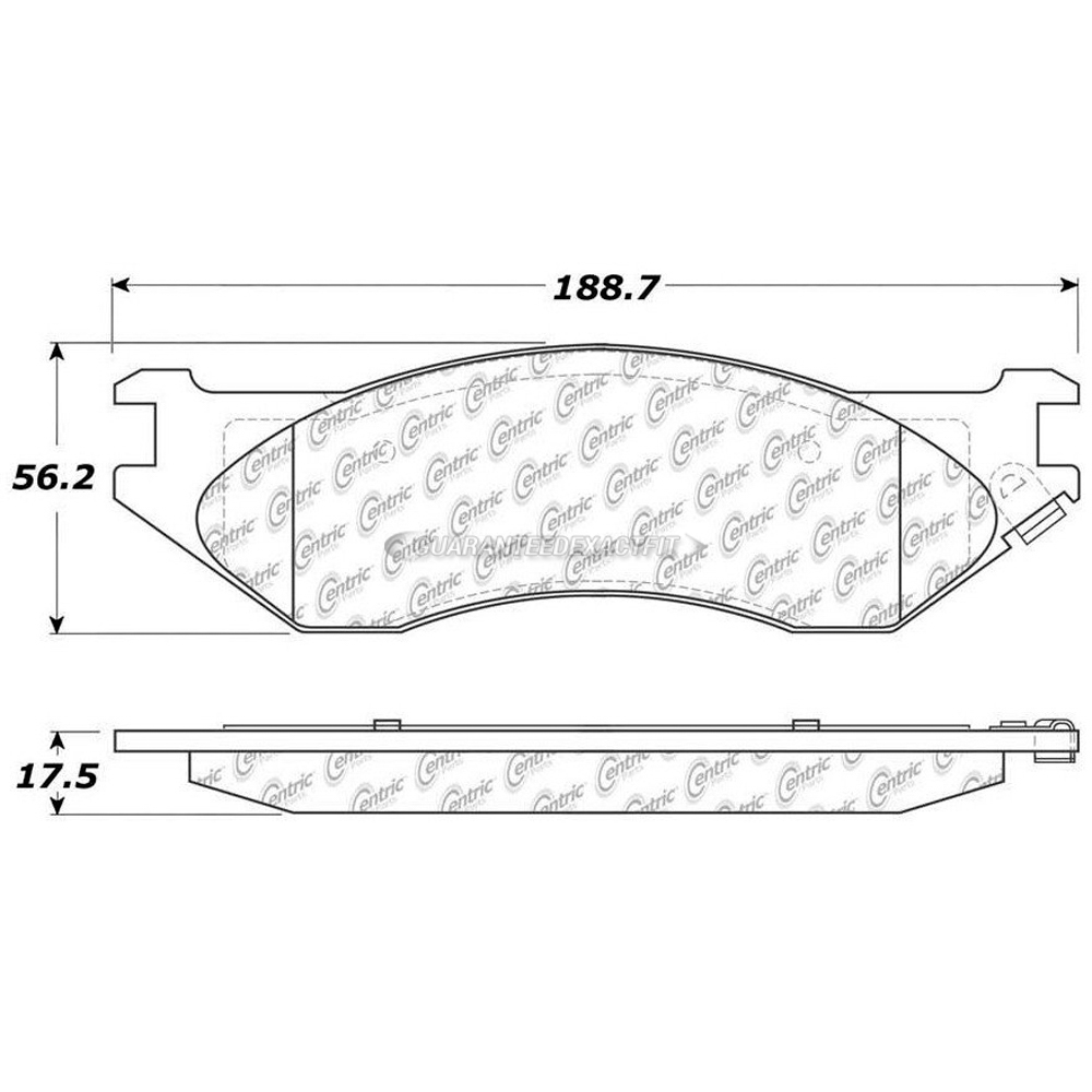 Centric Parts - Fleet Brake Pad - Walmart.com