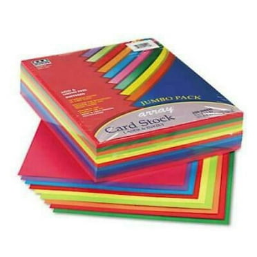 Array Card Stock Paper, 8-1/2 x 11 Inches, Assorted Pastel Colors, Pack ...
