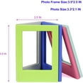 Bexikou 10 Pcs 3 inch Mini Magnetic Photo Frame, DIY Picture Frame, ABS ...