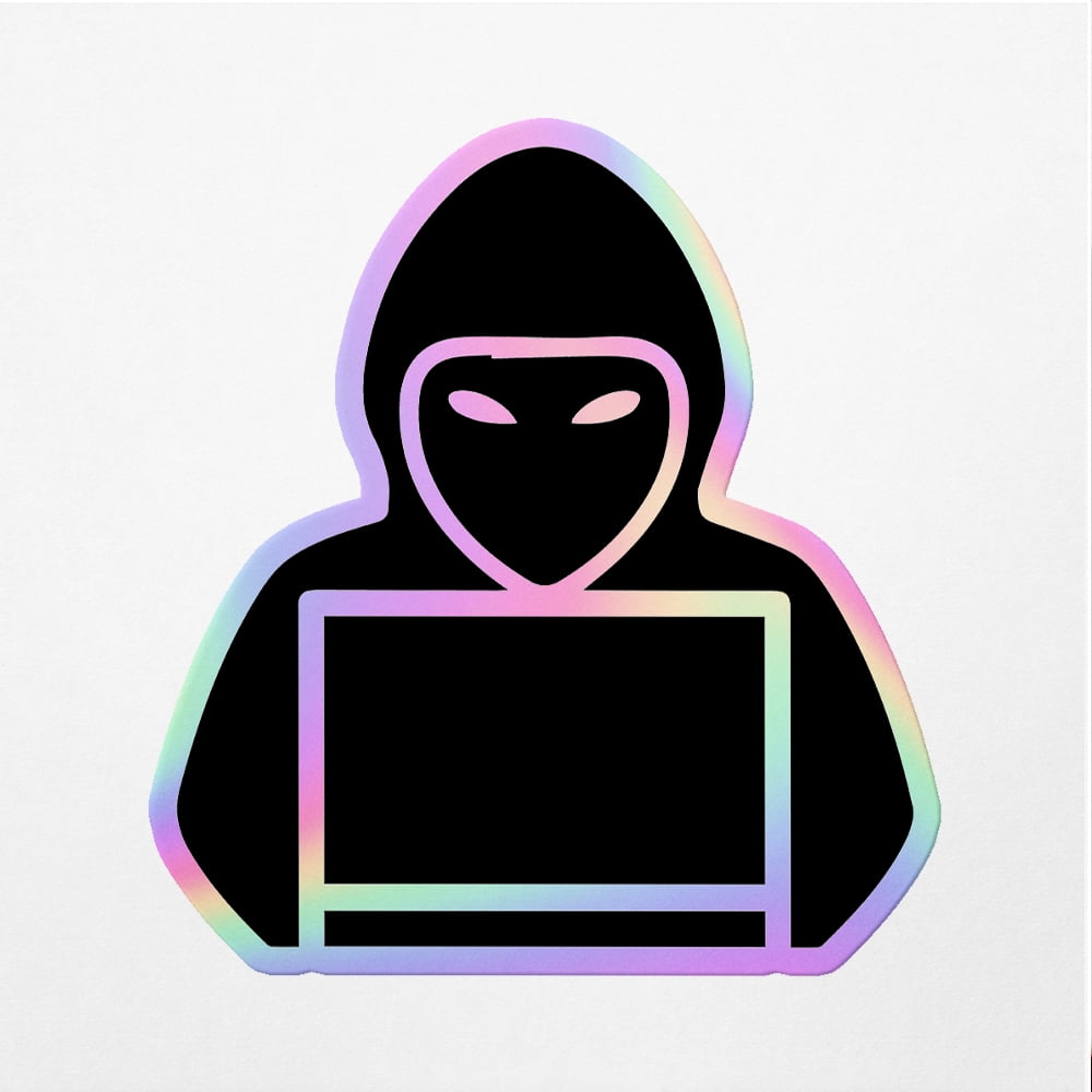Vinyl Stickers Decals Of Mysterious Computer - Apply On Any Smooth ...