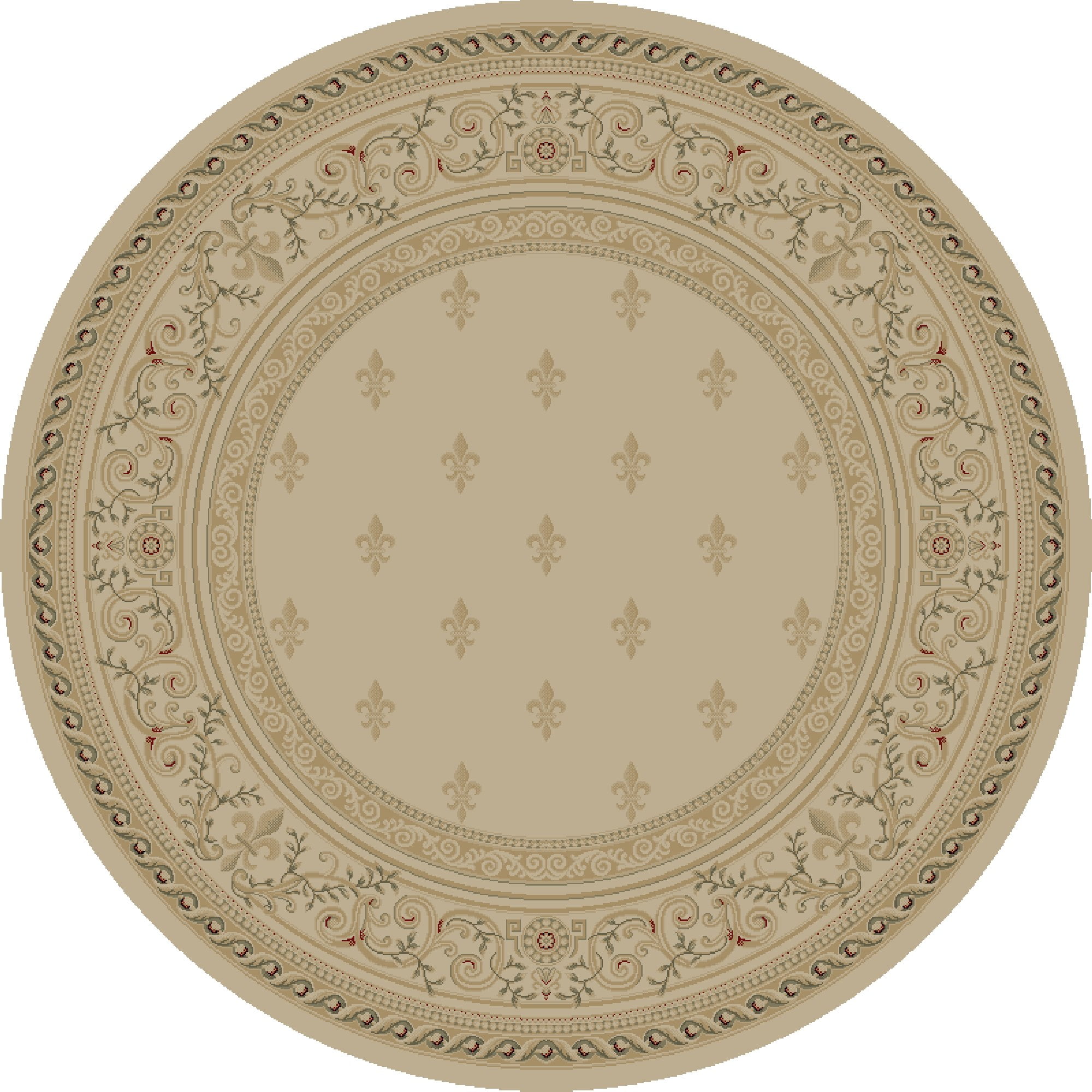 Concord Global Trading Imperial Collection Fleur De Lys Area Rug ...