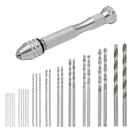 Uxcell 0.5mm-3.0mm Micro Mini Twist Drill Bit Pin Vise Hand Drill ...