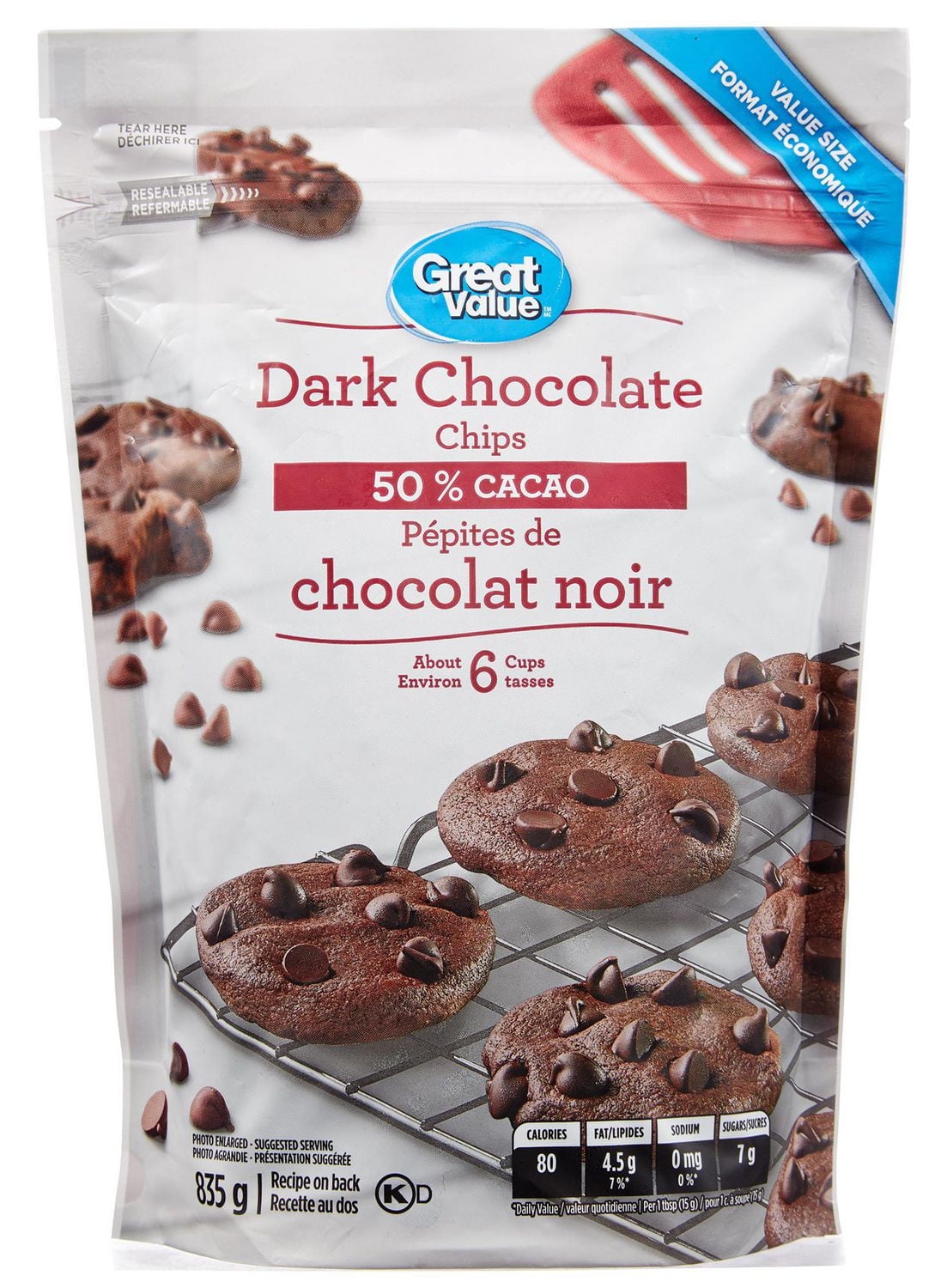Great Value Dark Chocolate Chips - Walmart.ca