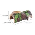 BESTYASH Multifunctional Reptile Hide Cave Light Brown Terrarium Decor ...