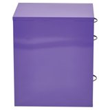 Osp Designs 3 Drawer Vertical Metal Lockable Filing Cabinet, Purple ...