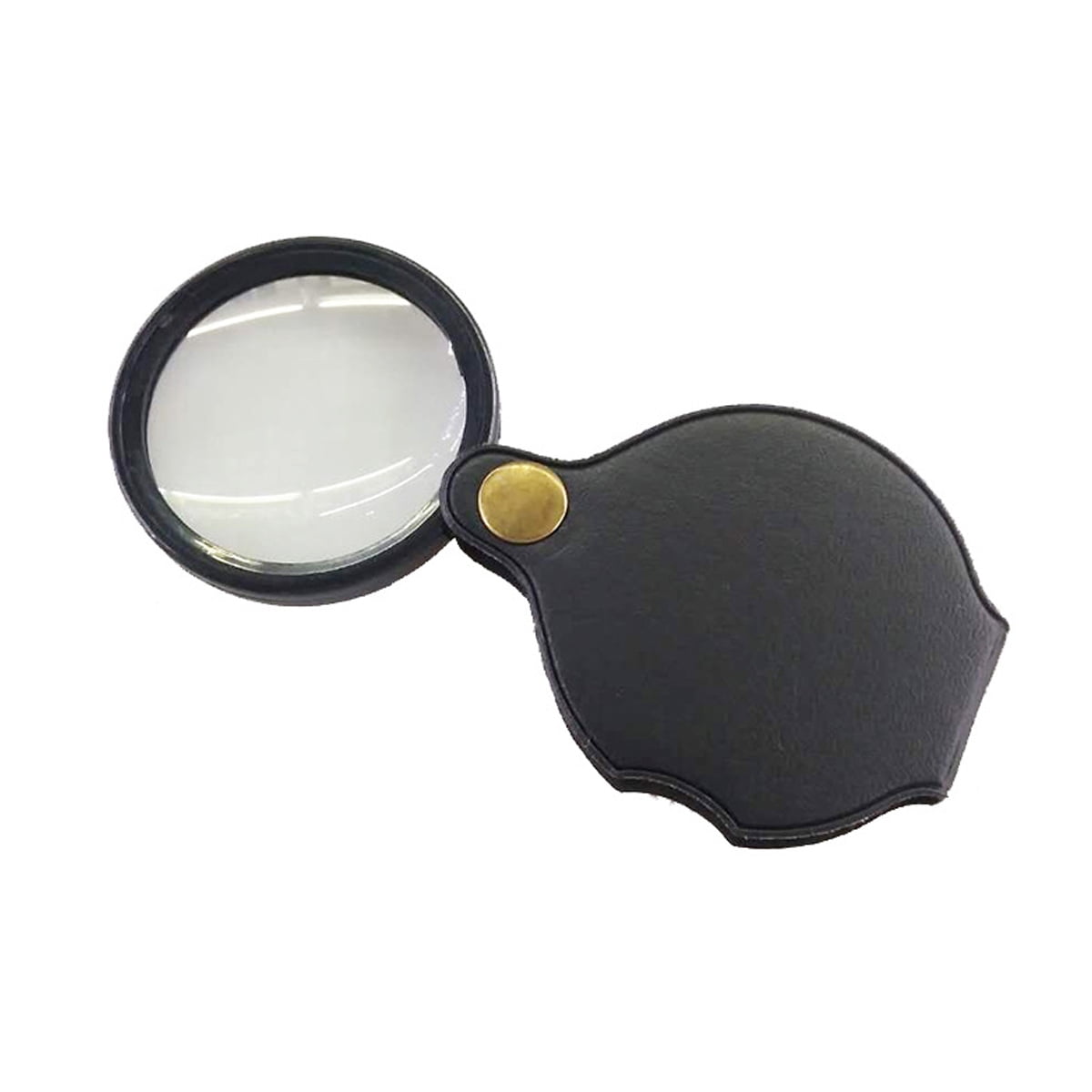 Lupa de bolsillo plegable Ficarrico 8X Mini Lupa de vidrio Bigeye con ...