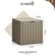 Vineego 31 Gallon Outdoor Resin Box Patio Storage All-Weather Box,Light ...