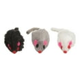 Penn-Plax Play Fur Mice Cat Toys, Mixed Bag of 12 Play Mice, 3 Color ...