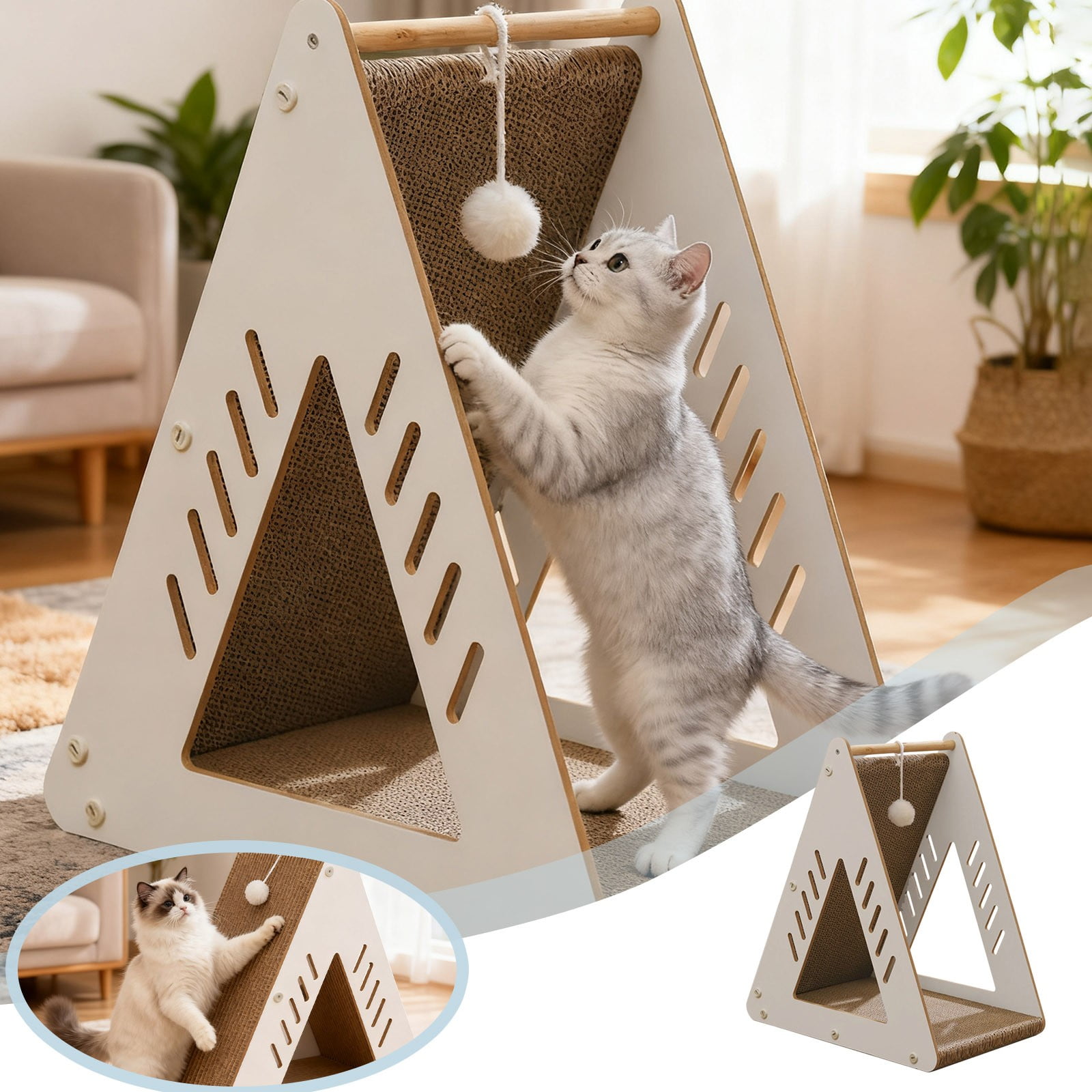 Click here for Vivavault Corrugated Paper Cat Scratching Post Mod... prices