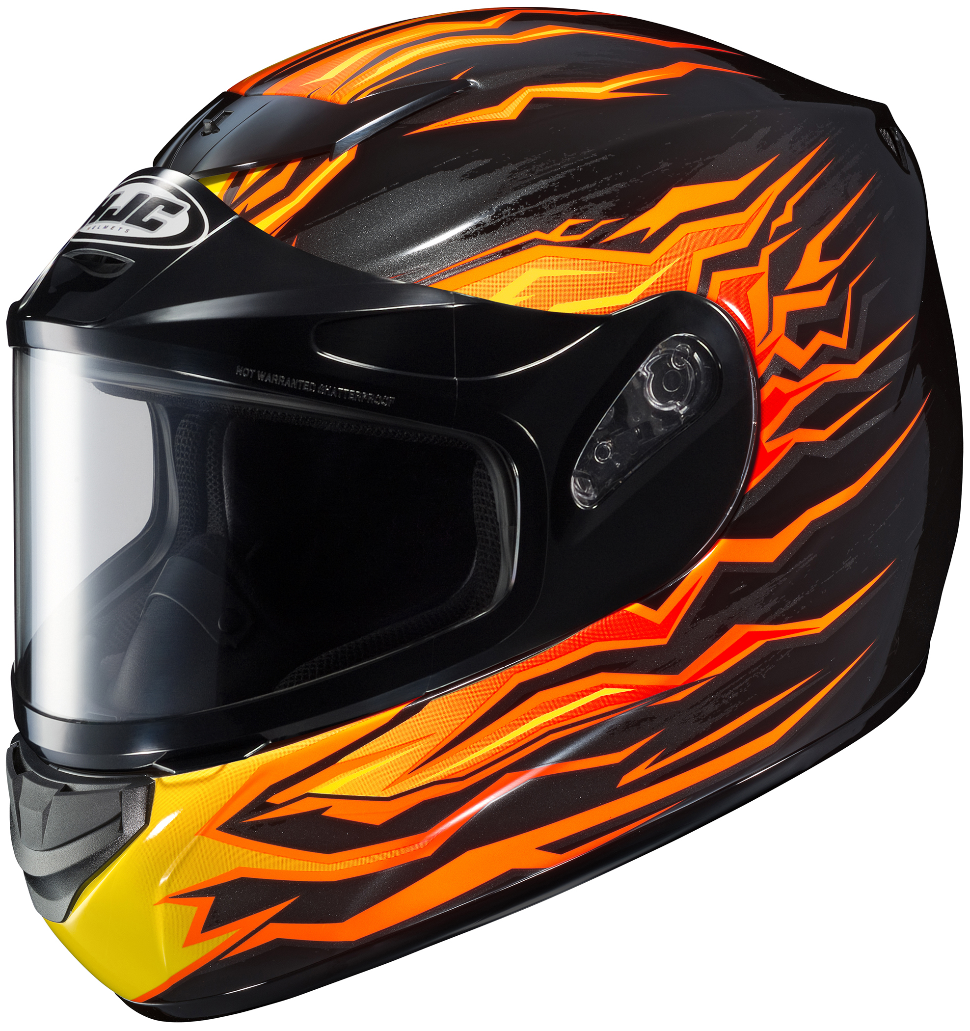 HJC CS-R2 Flame Block Snow Helmet Orange SML 1112-2007-04 - Walmart.com