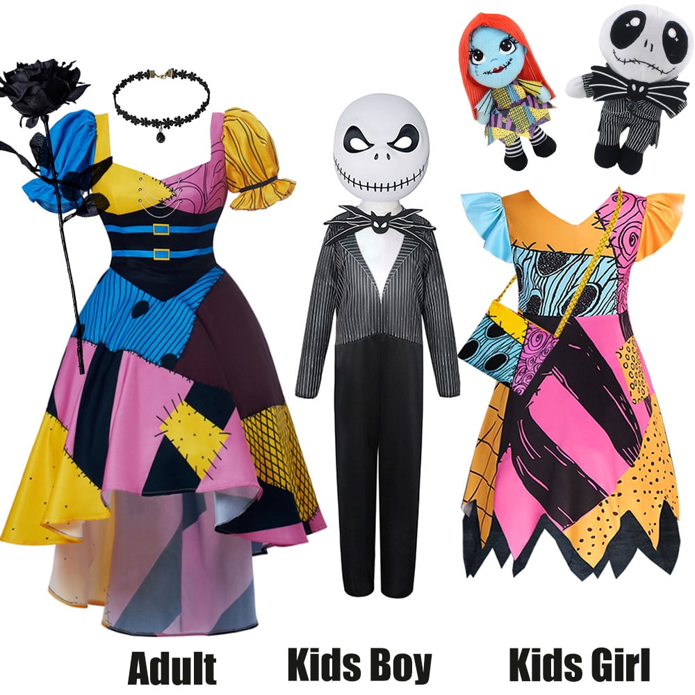 Disfraz de Sally y Jack de Pesadilla antes de Navidad para madre e hija ...