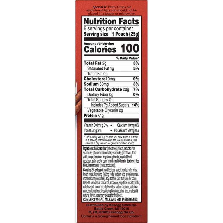 special-k-bars-nutrition-facts