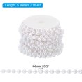 Uxcell 5m/16 Feet Faux Pearl Beading Chain with Spool, 5mm Brass Chain ...