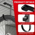 CHISHZL-Bike Hooks for Garage Ceiling Mount Rack, Add on Storage Flat ...