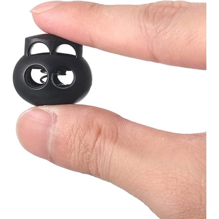 10 Pieces Spring Cord Locks Clip Drawstrings Double Holes Stoppers ...