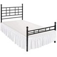 Tripumer Full Wrap Bed Skirt 15 Inch Drop Frilly Soft Bed Skirt