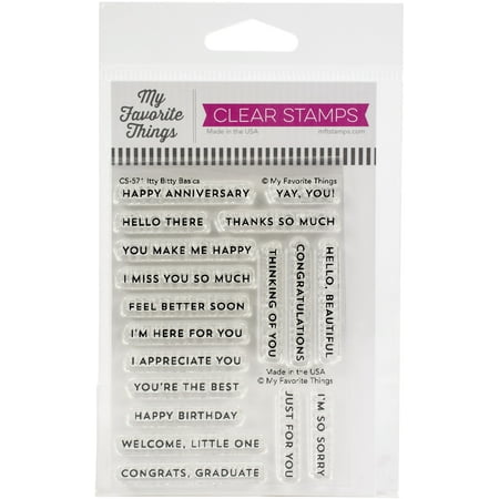 My Favorite Things Clear Stamps 3"X4"-Itty Bitty Basics -CS571 ...