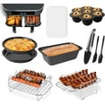 Sentk 17-Piece Air Fryer Accessories Kit with Baking Pan Set for Oven ...