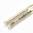 Brass Bracelets Making Slider Bracelets with Cubic Zirconia Golden 9-7/ ...