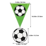 OUNONA 4 Pcs Football Party Decorations Soccer Themed Supplies Flag ...