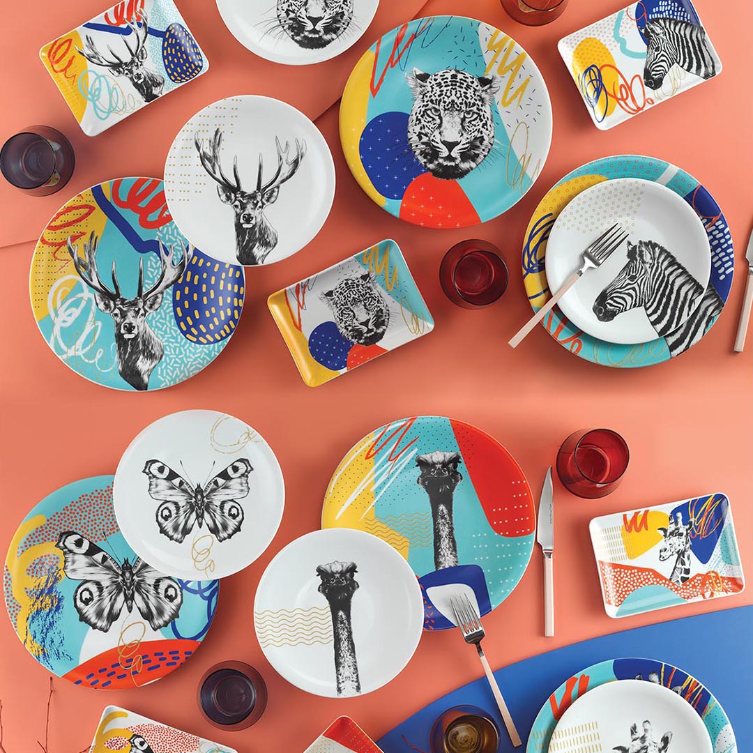 Kütahya Porselen Madagascar Breakfast and Catering Set for 6 Porcelain ...