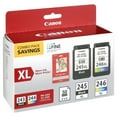 Canon FINE Cartridge PG-245XL/CL-246XL Ink & Paper Combo Pack, Black ...