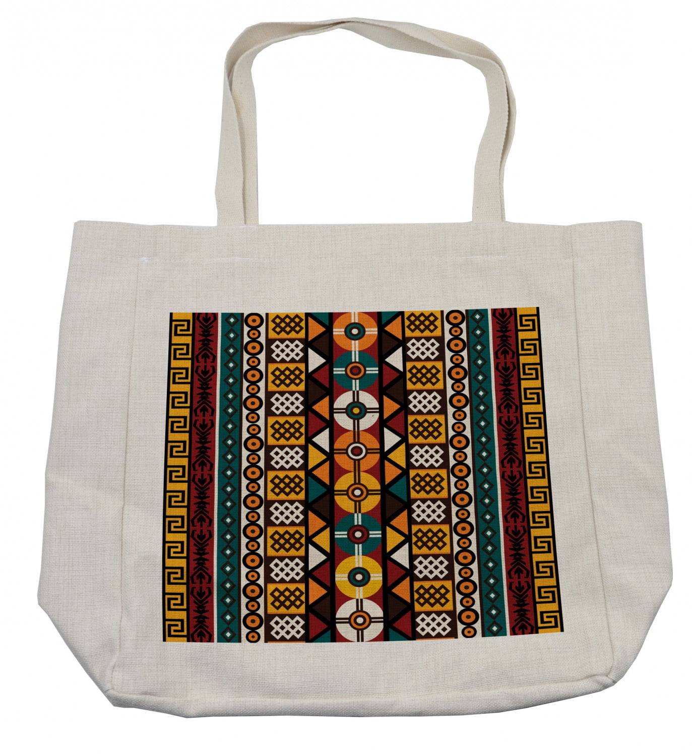 Kente Pattern Shopping Bag, Vertical Borders Inspired by Timeless ...