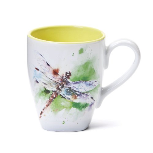 Dean Crouser Watercolor Dragonfly Stoneware Mug, 16 oz. - Walmart.com