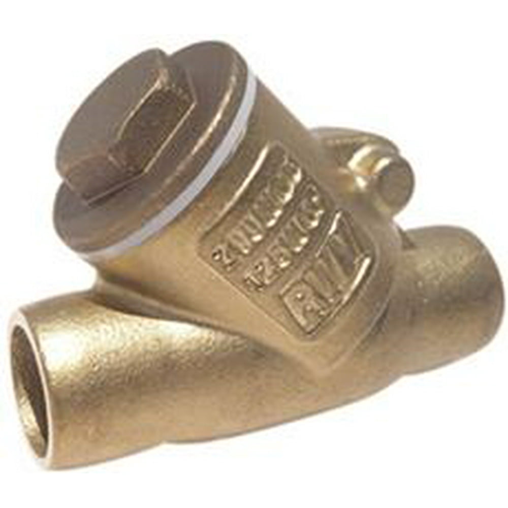 Rwv Brass Swing Check Valve Y Pattern With Solder Ends, 1-1/2 In., Lead ...