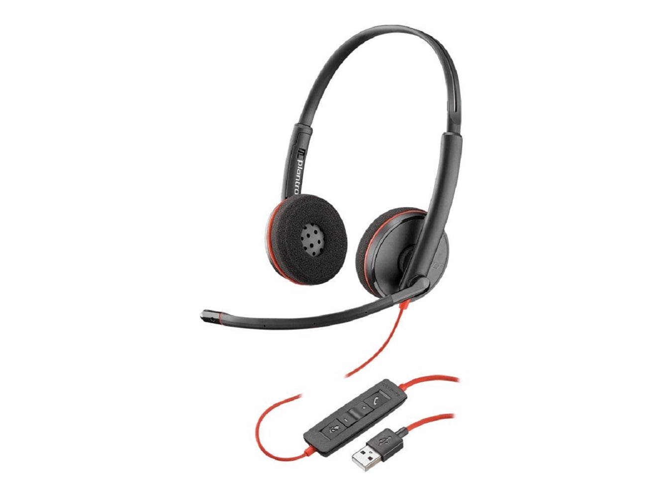 Plantronics BlackWire C3220 USB-A Headset - Walmart.com