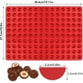 140-Cavity Small Round Silicone Mold/Semicircle Chocolate Drops Mold ...