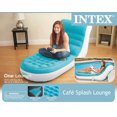 Intex Inflatable Splash Cafe Lounge Chair with Backrest - Aqua Blue ...