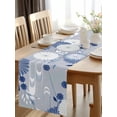 Burlap Table Runner 36 Inches Long, Japanese Chrysanthemum Texture Non ...