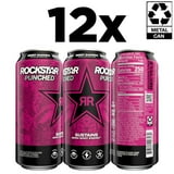 Rockstar Punched Berry Sangria Energy Drink, 16 Fl Oz, 12 Pack Cans ...