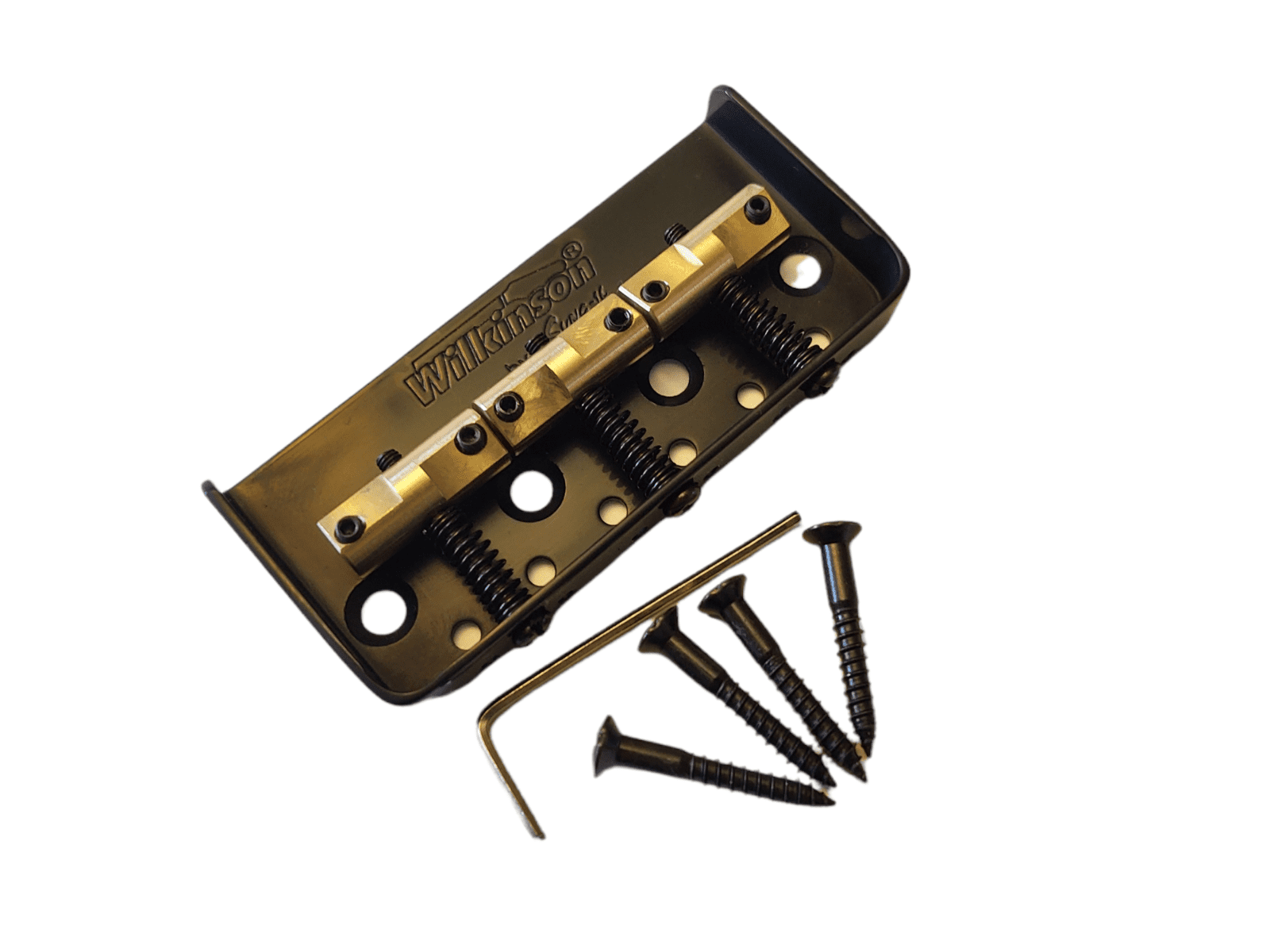 Wilkinson Telecaster Half Bridge - Black with Brass Compensated Saddles ...